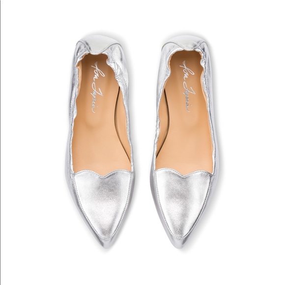 Isa Tapia | Shoes | Isa Tapia Nova Metallic Silver Flats | Poshmark